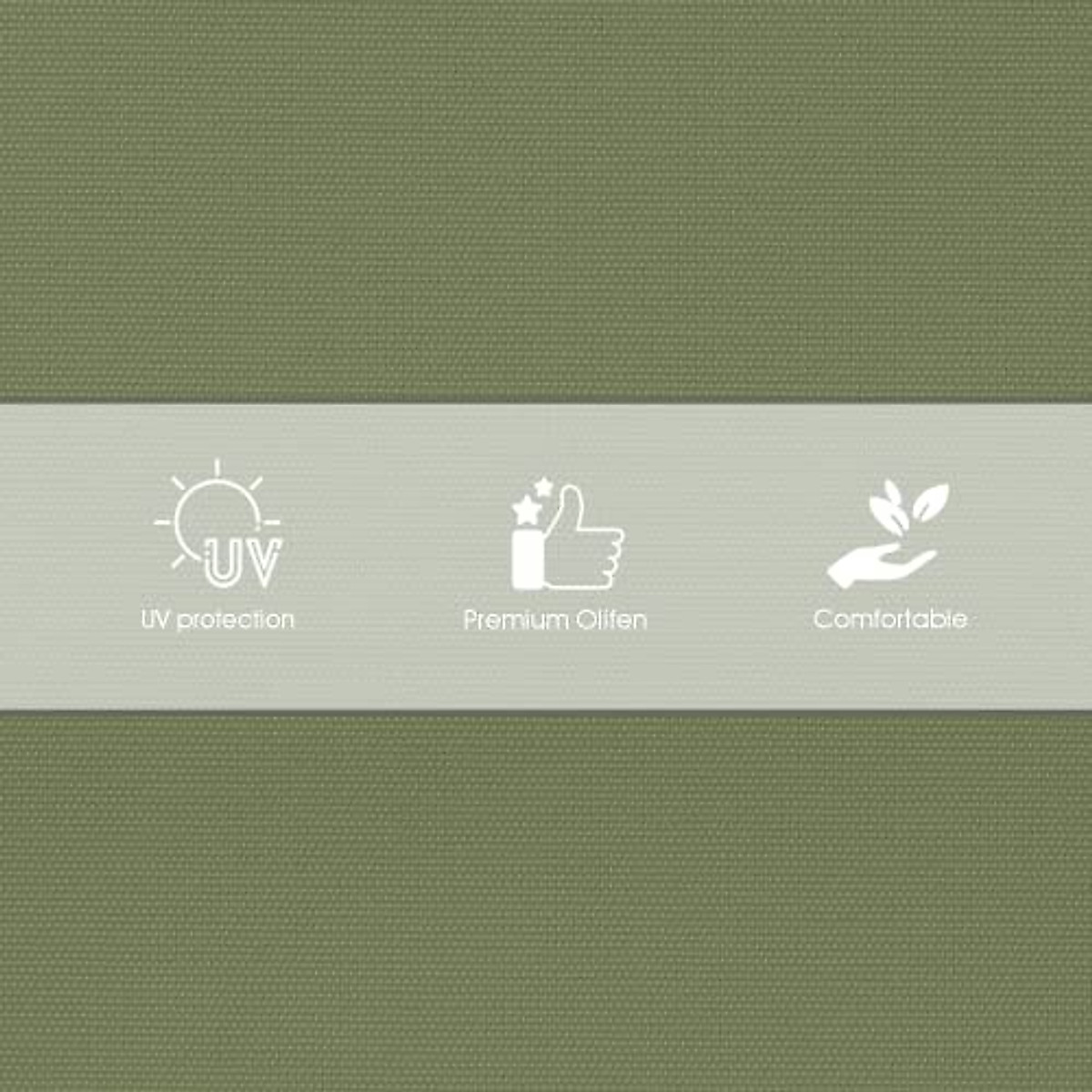 BPS Patio Chair Cushion for Adirondack High-Back, Patio Cushion 52''x20''x2.8'' Olifen Fabric Slipcover, for Indoor Outdoor Furniture, Adirondack, with Ties - Set of 2