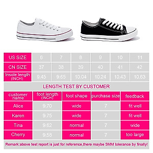 Adokoo Womens Canvas Shoes Casual Cute Sneakers Low Cut Lace up Fashion Comfortable for Walking（White,US11