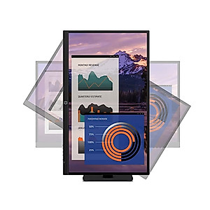 HP P27h 27-Inch G4 FHD (1920 x 1080) IPS Display Monitor 5ms 75hz Refresh Rate with DP HDMI VGA Inbuilt Speaker Low Blue Light Mode Vesa Mount Height Adjustable Mercury-Free Display
