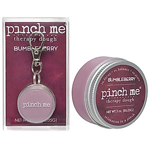 Pinch Me Therapy Dough Locket Combo - Holistic Aromatherapy Stress Relieving Putty – .3oz Clip-On Locket Scent + 3oz Dough BUMBLEBERRY