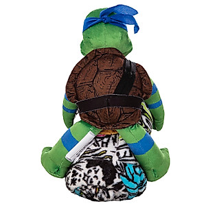 Northwest Teenage Mutant Ninja Turtles Character Hugger Pillow & Silk Touch Throw Blanket Set, 40" x 50", Sketched Out