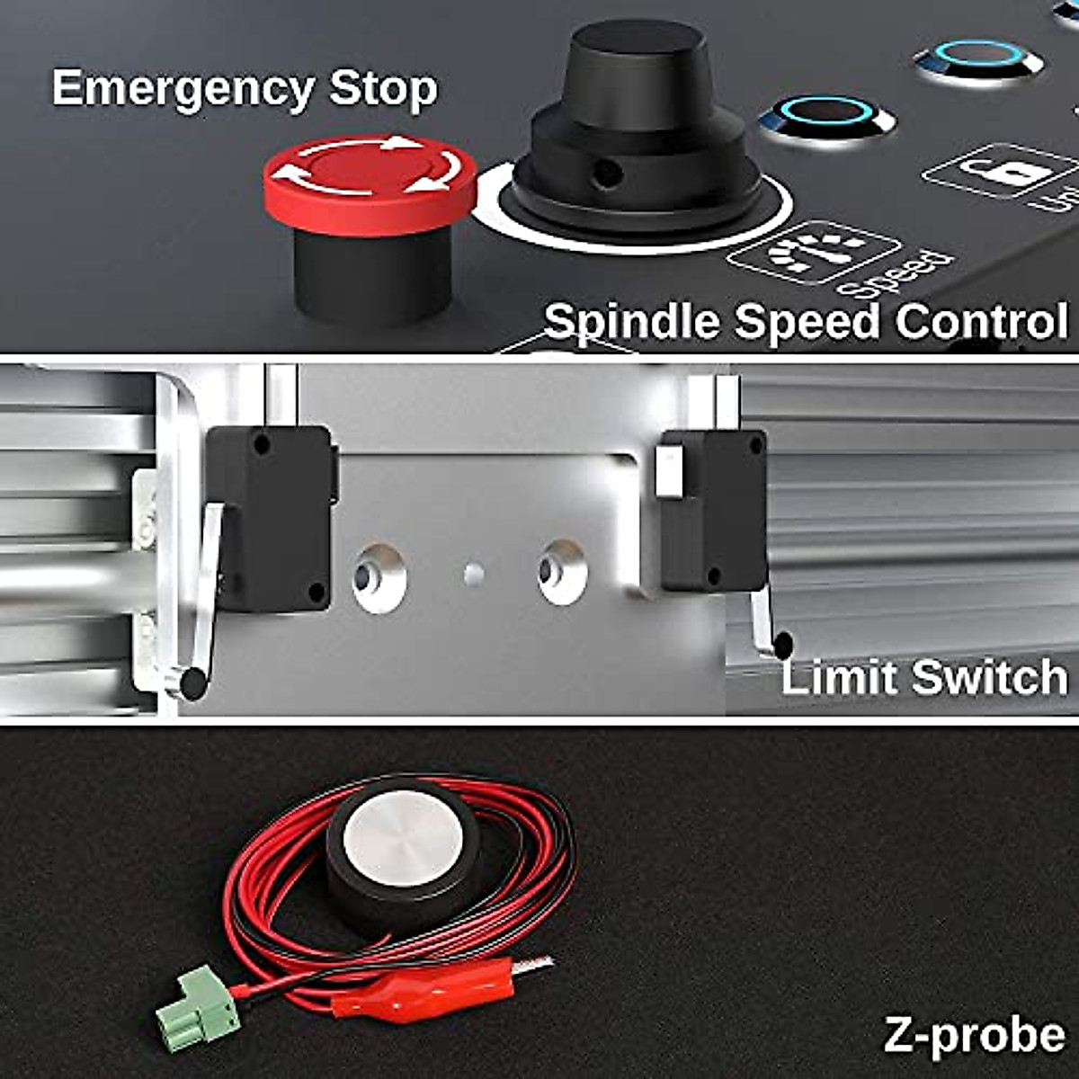 Genmitsu CNC Router Machine PROVerXL 4030 for Wood Metal Acrylic MDF Carving Arts Crafts DIY Design, 3 Axis Milling Cutting Engraving Machine, Working Area 400 x 300 x 110mm (15.7''x11.8''x4.3'')