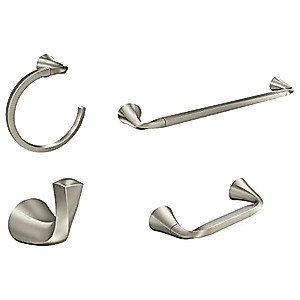 karis Karis BH1293BN 4 Piece Bath Accessory Kit Brushed Nickel