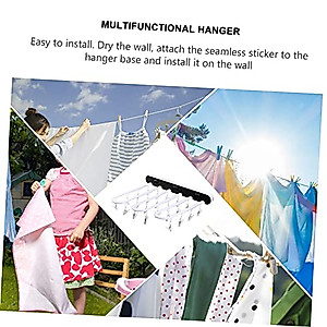 CAXUSD 1pc Underwear Storage Rack Lingerie Costume Clothing Drying Rack Hanging Clothes Drying Rack Bras Drying Wall Mount Clothes Rack Hanging Laundry Rack Multifunction Socks Rack Fold