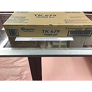 Kyocera 1T02H00CS0 Model TK-679 Black Toner Kit For use with Kyocera KM-2540, KM-2560, KM-3040, KM-3060 and TASKalfa 300i Monochrome Multifunctional Printers; Up to 20000 Pages Yield at 5% Coverage
