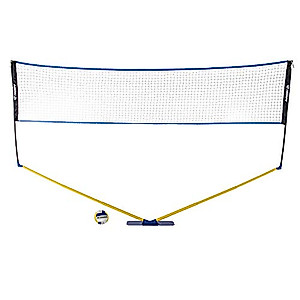 Triumph Sports Multi-Sport Versatile Combo Outdoor Game Net Set Includes Volleyball, Badminton, and Pickleball, Blue (35-7510-2)