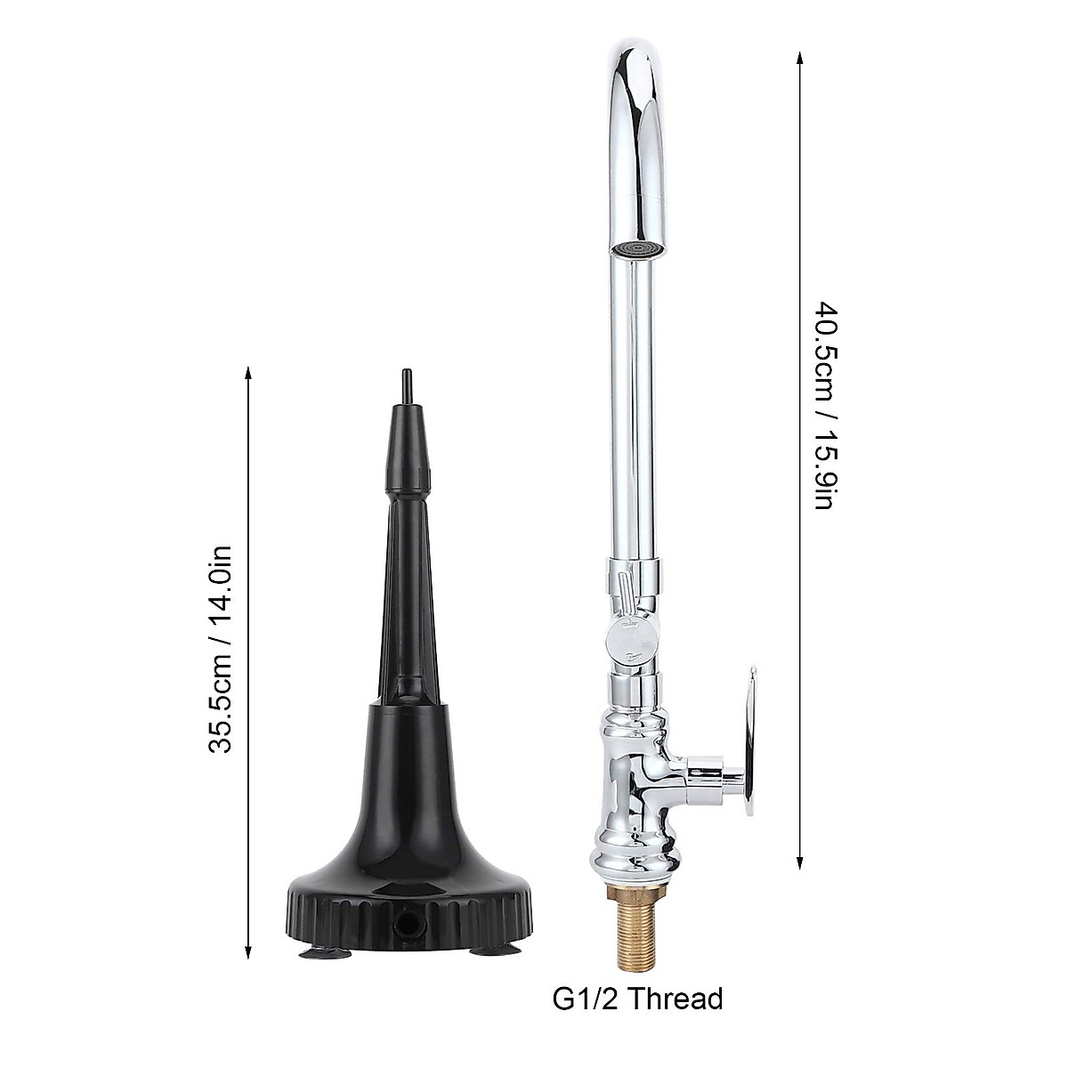 Glass Bar Tea Cup Pitcher Rinser Washer, G 1/2 Pointed Cup Rinser Cleaner Glass Blender Cleaning Equipment for Bar Coffee Shop