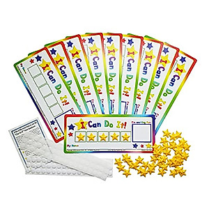Kenson Kids I Can Do It! Reward Chart Token Board Classroom Pack (10) New!