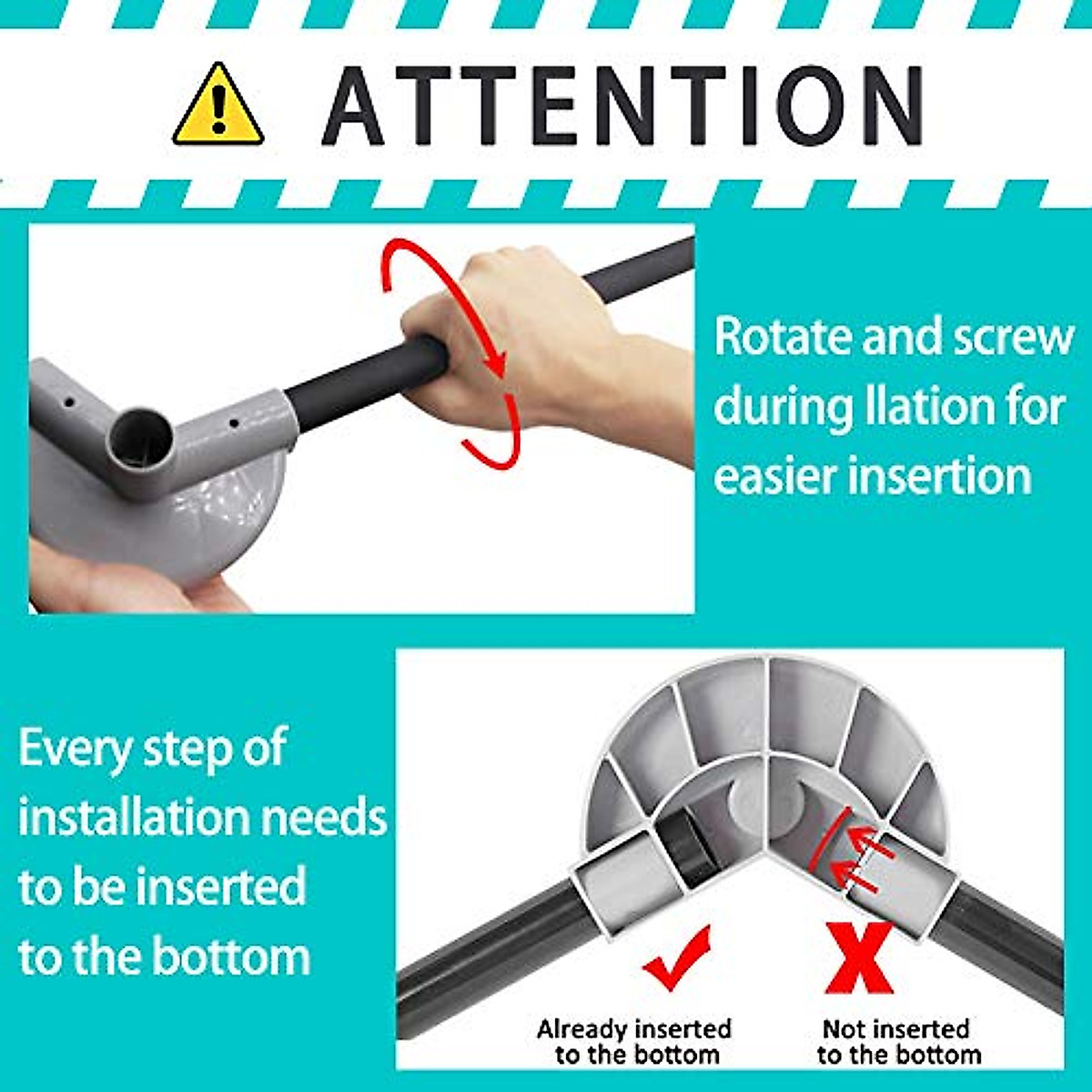 WAOWAO Baby Playpen Portable Large Playard Indoor & Outdoor Kids Activity Center with Sturdy Safety Play Yard with Mesh and Learning Pattern,Kid's Fence for Infants Toddlers (Blue, 47.24"(with mat))