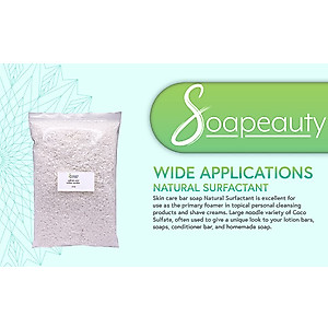 Soapeauty Coconut Oil SCS Noodles Surfactant for Skin Care Products - Sodium Coco Sulfate Noodles for Shampoo Conditioner Set, Soap Making Supplies, Body Lotion - 12 OZ