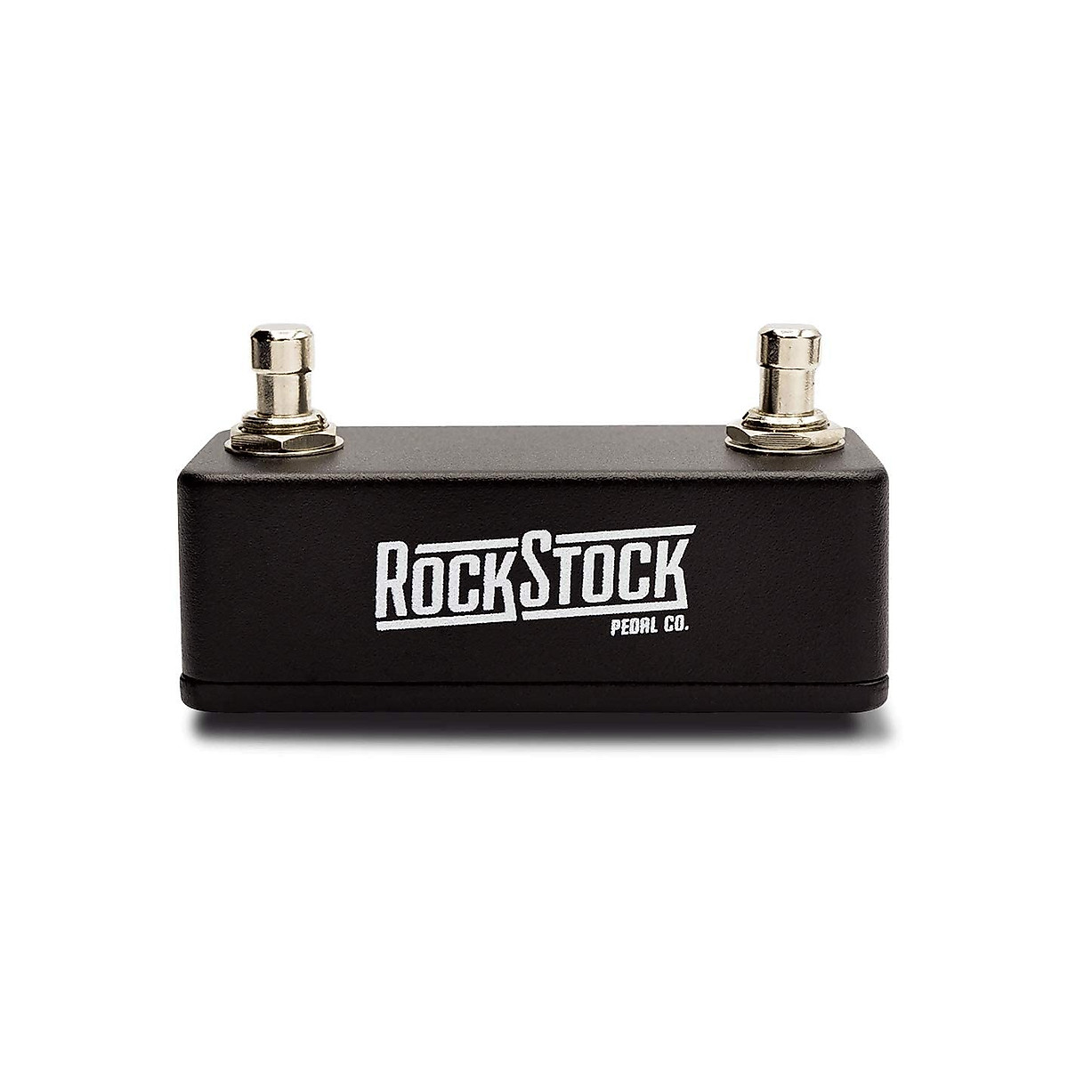 Rock Stock Dual Foot Switch Pedal - Versatile TRS Auxiliary Guitar Pedal - Expand Your Multi Effects Processor - Hand Wired and Built for the Road (Matte Black)
