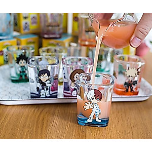 JUST FUNKY My Hero Academia 2-Ounce Square Shot Glass Blind Pack | One Random
