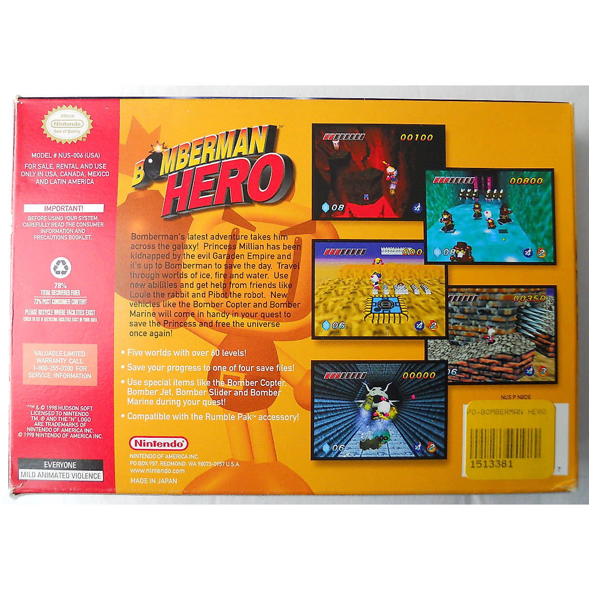 Bomberman Hero - Nintendo 64