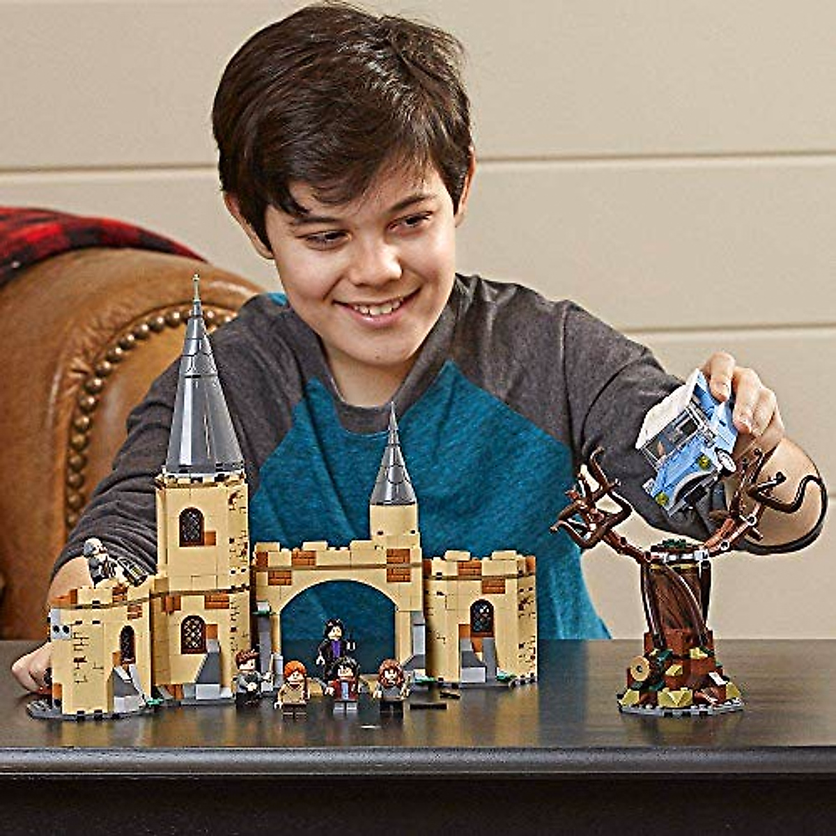 LEGO Harry Potter and The Chamber of Secrets Hogwarts Whomping Willow 75953 Magic Toys Building Kit, Prisoner of Azkaban, Hedwig, Hermoine Granger and Severus Snape for 8 - 14 years (753 Pieces)