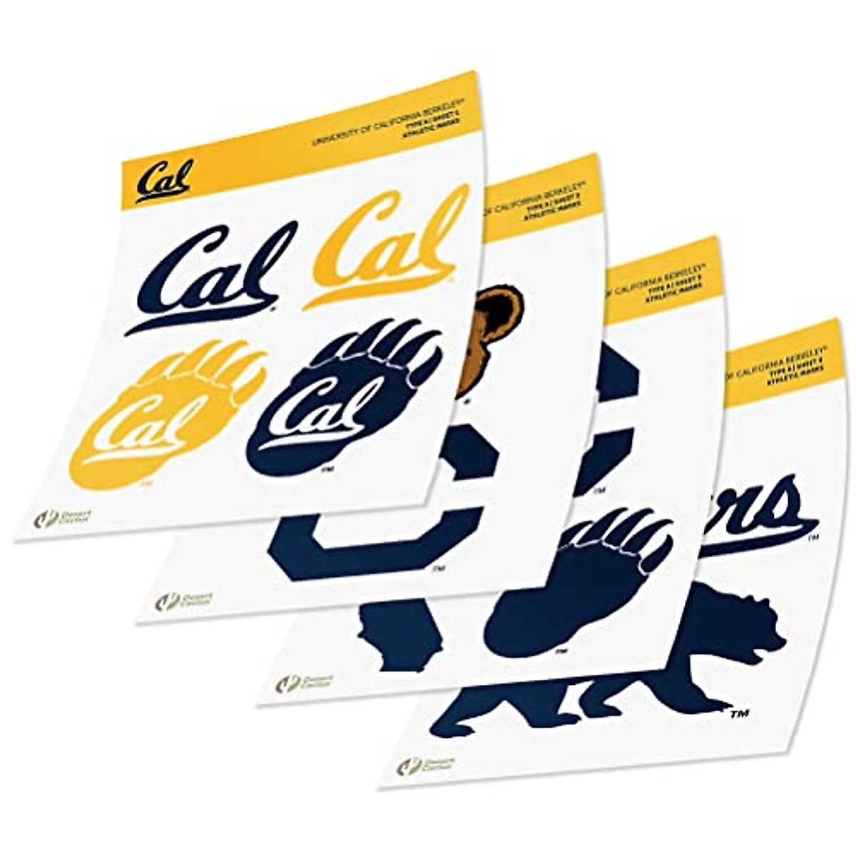 Cal Berkely Sticker Vinyl Decal Laptop Water Bottle Car Scrapbook (Type A)