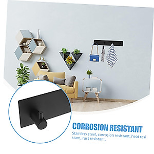 Zerodeko 3pcs Coat Hook Scarves Hook Towel Hooks for Hanging Door Hanging Rail Hanger Door Key Hanger Coat Mount Wall Mounted hat Hanging Door 304 Stainless Steel