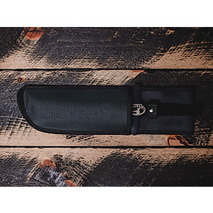 World Knife Throwing League Lancelot Professional Balanced Throwing Knife Set with Three Knives, Black Finished Blade, Full Tang, Stainless Steel, with Premium Nylon Sheath, 15 Inch Length