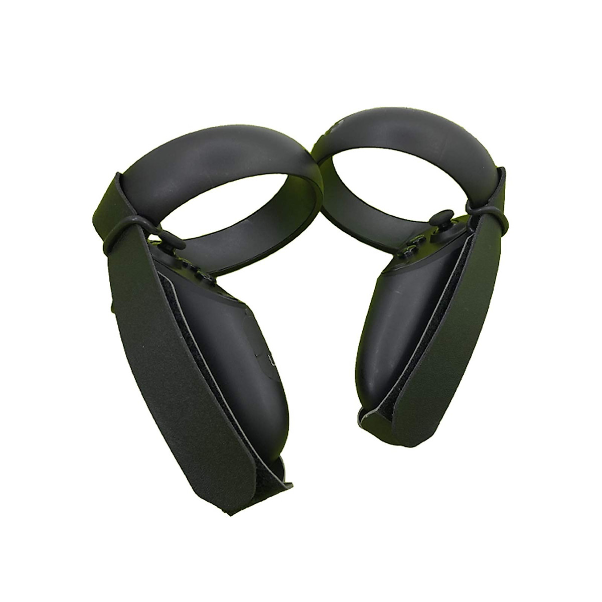 VR Controller Adjustable Knuckle Straps for Oculus Quest/ Oculus Rift S Touch Handle Microfiber Cloth Grips (1 Pair)