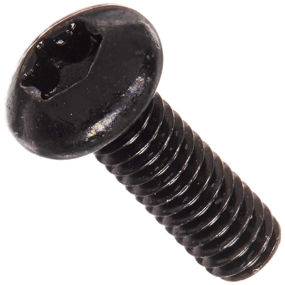 Small Parts 0808MTPBZ Steel Pan Head Machine Screw, Black Zinc Plated, Meets ASME B18.6.3, T20 Star Drive, #8-32 Thread Size, 1/2" Length, Fully Threaded, Imported (Pack of 100)