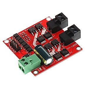 Davitu Motor Driver - XY-160D Dual Channel DC Motor Driver Module 160W 7A 12V 24V H-bridge L298 Logic Control Signal Optocoupler PWM Drive