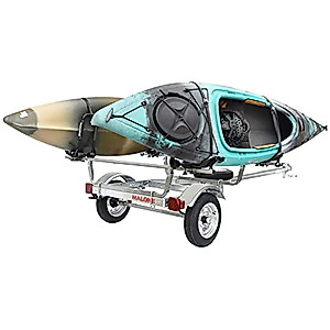 Malone Auto Racks MicroSport 2-Boat FoldAway-J Kayak Trailer Package