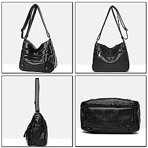 YIMINI 2023 Leather Crossbody Bags for Women Shoulder Bags Tote Bag Beach Bag Ladies Handbags Weekender Travel Gift Bags