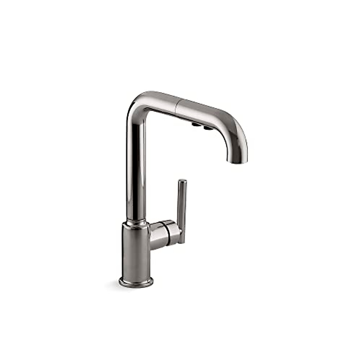 Kohler 7505-TT Purist Pull-Out Kitchen Sink Faucet with Three-Function Sprayhead, Vibrant Titanium