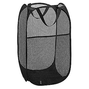 Simplized Popup Laundry Hamper - (1 & 2 Pack) Foldable Pop-up Mesh Hamper Dirty Clothes Basket with Carry Handles