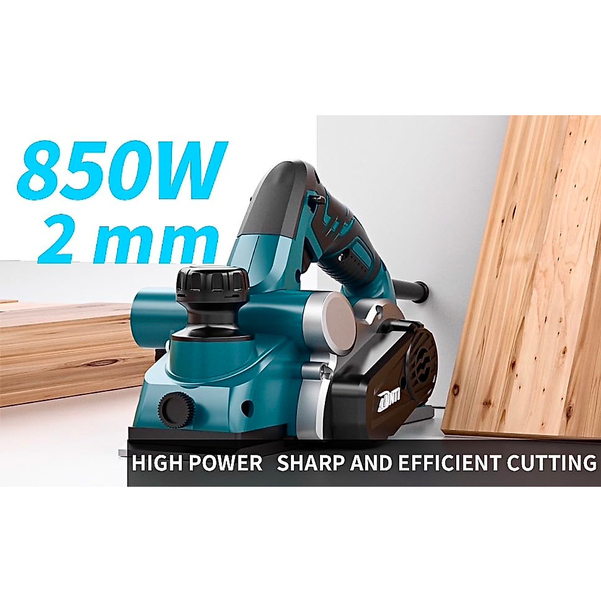 DNTI 6.6amp Corded Electric Handheld Planers 17000rpm Hand Planer Power Woodworking Tool Power Handheld Planer for Wood Chamfer DIY(58218.