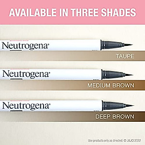 Neutrogena Microbrow Tint Serum Pen, Precision Tipped Tinted Eyebrow Pen with Panthenol to Nourish & Condition Brows, Helps Create Fuller, Natural-Looking Brows, Medium Brown, 0.016 Fl. Oz
