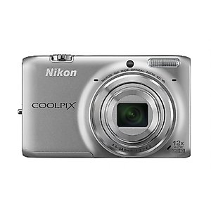 Nikon Coolpix S6500 Wi-Fi Digital Camera with 12x Zoom (Silver)