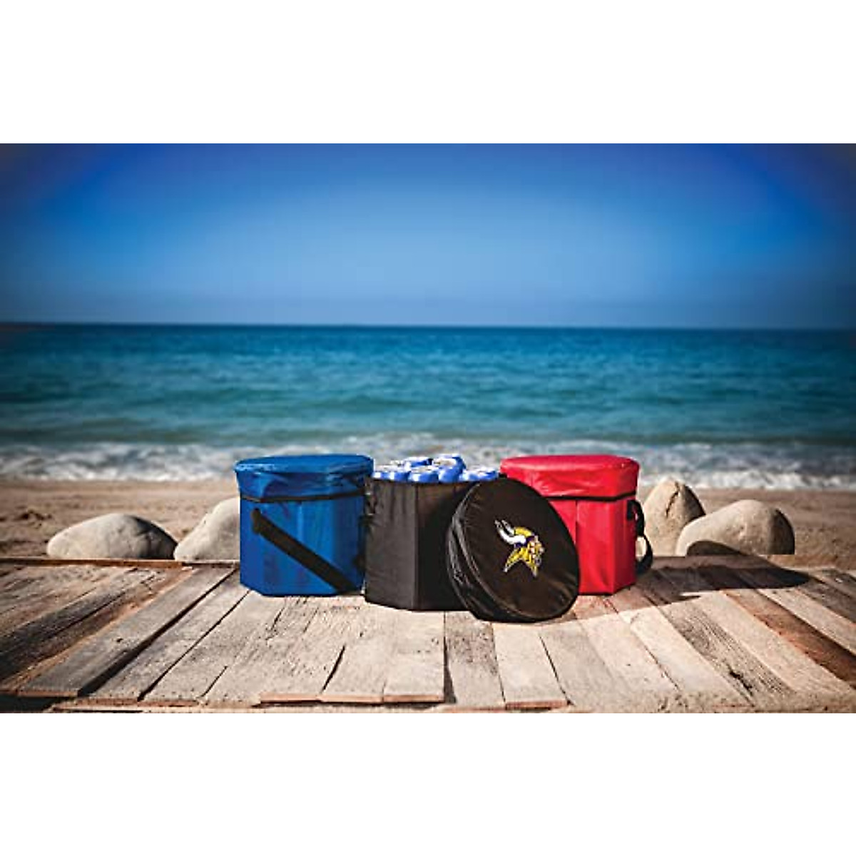 Black Minnesota Vikings 12 Quart Bongo Cooler