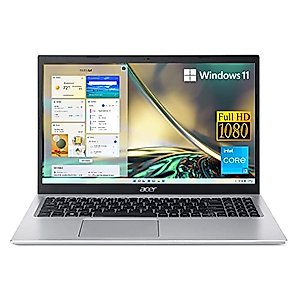 Acer Aspire 5 Slim Laptop, 15.6 inch Full HD IPS Display, Intel Core i3-1115G4 Up to 4.1GHz (Beat i5-1030G7) Processor, 8GB RAM, 256GB SSD, WiFi 6, Windows 11 Home in S Mode, Bundle with JAWFOAL