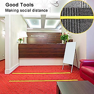 6 Rolls 150 Feet Carpet Marker Strips Nylon Carpet Strips for Teachers and Social Distancing (Vivid Color)