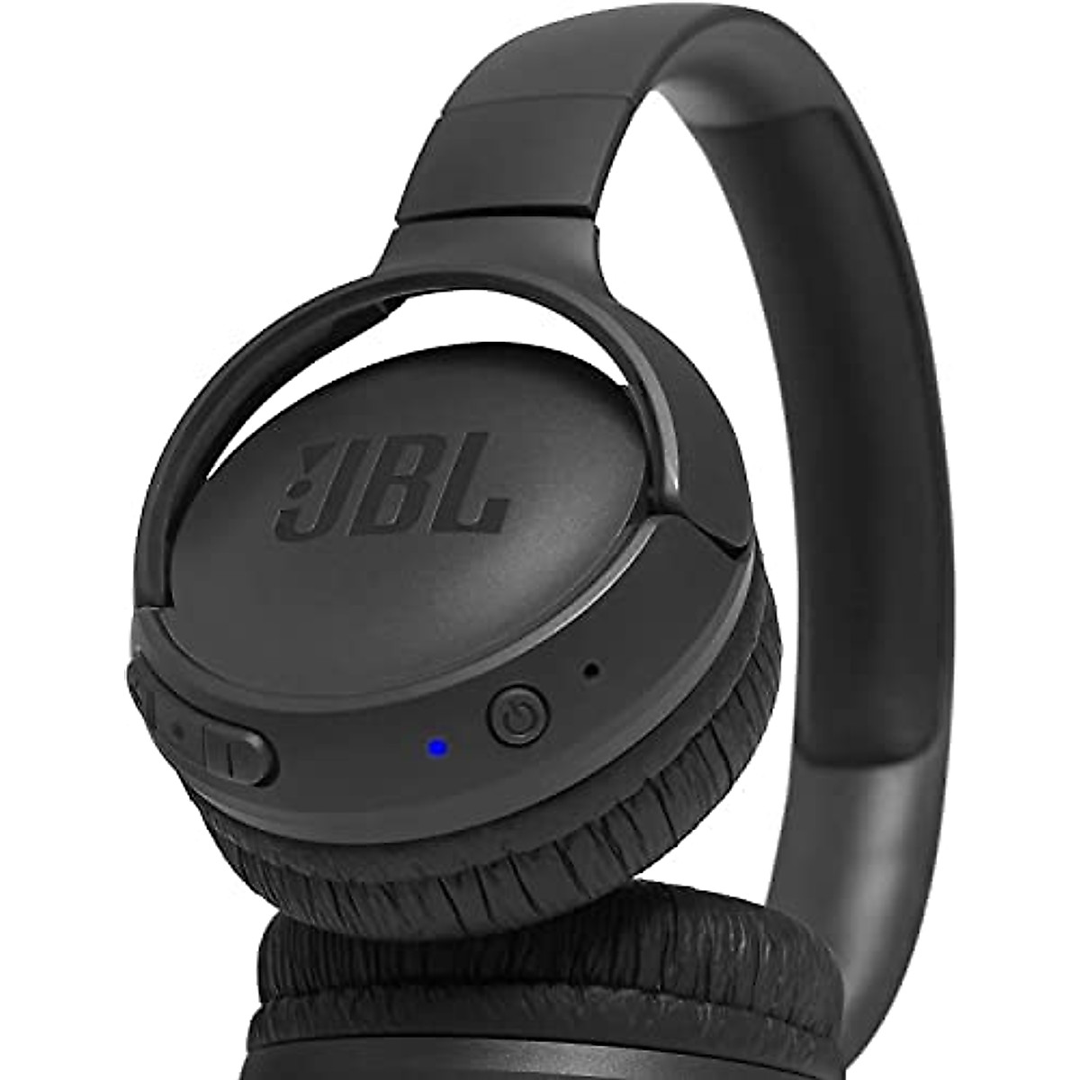 JBL Tune 500BT - On-Ear Wireless Bluetooth Headphones, Includes Bonus Extended 5ft Charging Cable and Velvet Storage Pouch - Black