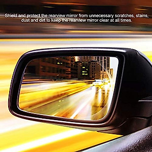 Rearview Mirror Rain Film, 100x145mm Oval Blue Car Rearview Mirror Rain Protective Film Anti-Fog Rainproof Sticker
