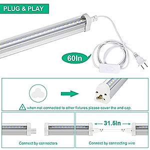TVTUTPWY T5 Grow Lights 5000K Full Spectrum,1.4FT (2pcs x 10 Watts) Plant Growing Lamp,End-to-End Connectable Led Light Strips for Indoor Plants Succulents Flowers Growing