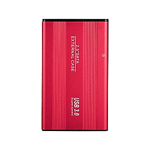 500GB/1TB/ 2 TB Rugged Mini USB 3.0 Portable 2.5 Inch Shock, Drop and Crush Resistant External Hard Drive,Ultra Slim Aluminum HDD, Ssd Hard Drive for PC, Mac, TV,PS4,Xbox - Red