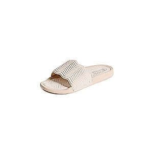 APL: Athletic Propulsion Labs Men's Men's Techloom Zigzag Slides, Beach/Ivory, Off White, 11 Medium US