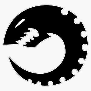 MAGNET Tyranids - Black Magnetic Vinyl Sticker Decal Magnet 5"