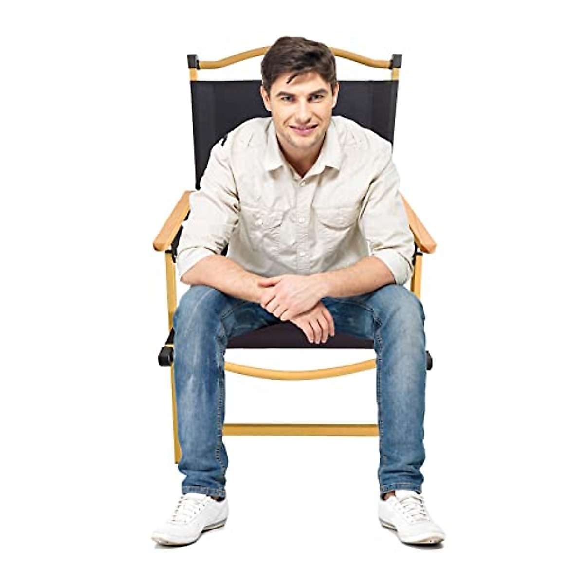 Kweetle Foldble Camping Chair Kermit Chair Beach Chair Outdoor Furniture Aluminum Portable Folding Camping Chair for Camping Picnic Park