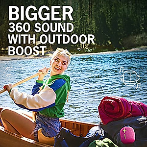 ULTIMATE EARS WONDERBOOM 3, Small Portable Wireless Bluetooth Speaker, Big Bass 360-Degree Sound for Outdoors, Waterproof, Dustproof IP67, Floatable, 131 ft Range - Joyous Brights Grey (Renewed)