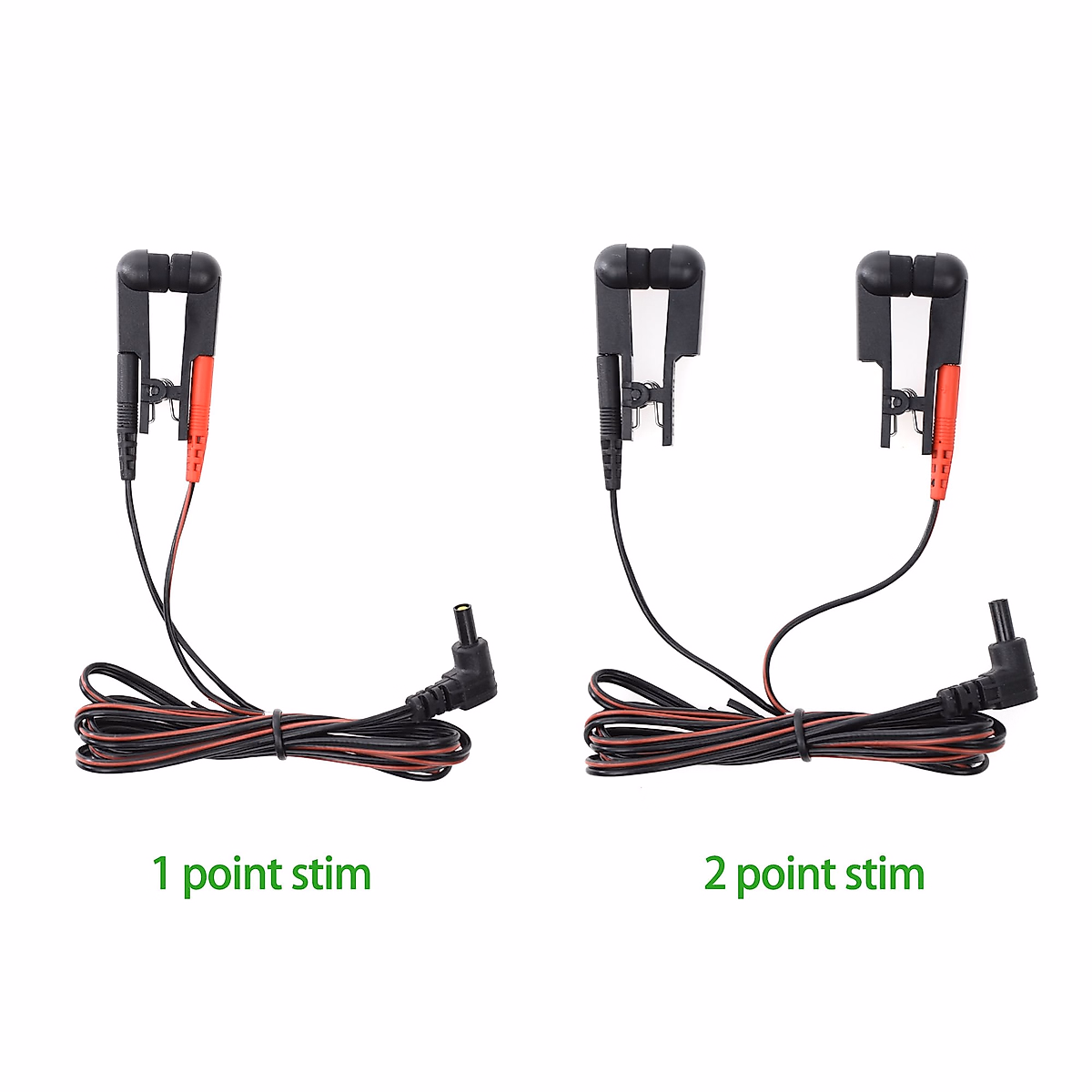 Ear Clips for Vagus Nerve Device, Black Soft Dual-Sided Earclip, Compatible with Tens 7000 etc