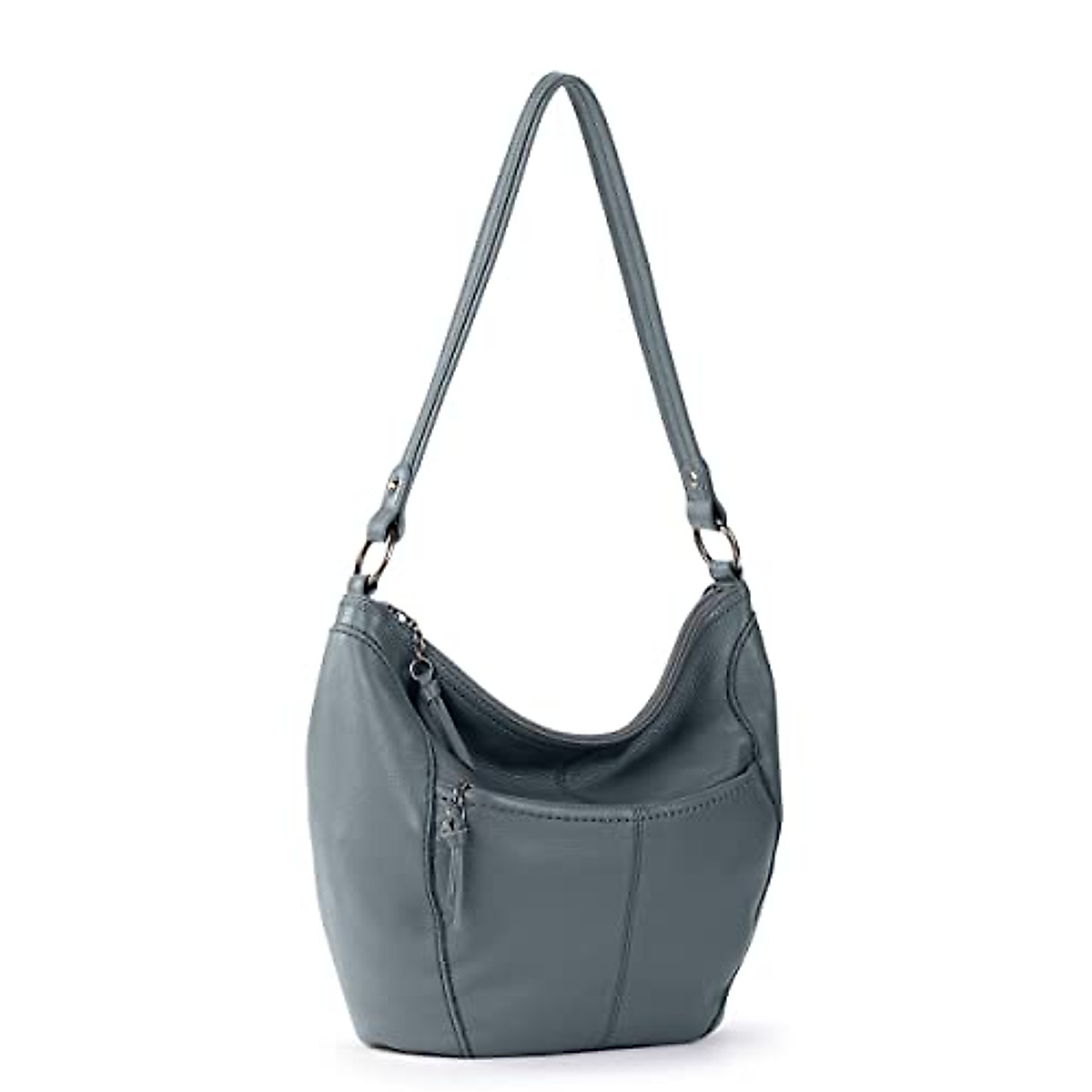 The Sak womens Iris Leather Large Hobo, Dusty Blue Ii, One Size US