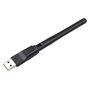 hudiemm0B USB Network Card, MT7601 150Mbps Wireless WiFi Router USB Network Card Adapter with 2dB Antenna Black