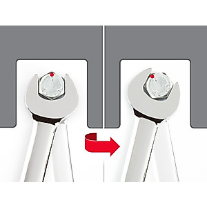 TEKTON 3/8 Inch Flex Ratcheting Combination Wrench | WRN57008