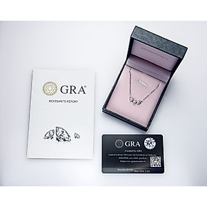 AINUOSHI Sterling Silver Moissanite Tennis Necklaces for Women, Pendant Necklace 925 Sterling Silver 18K Gold Plated Jewelry Anniversary Birthday Graduation Gifts for Her Wife Girlfriend