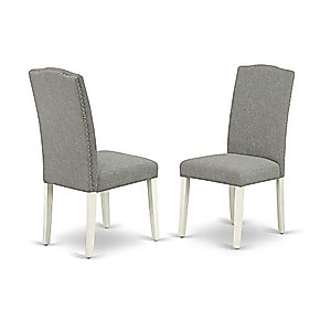 East West Furniture AVEN7-LWH-06 Dining Table Set, 7-Piece