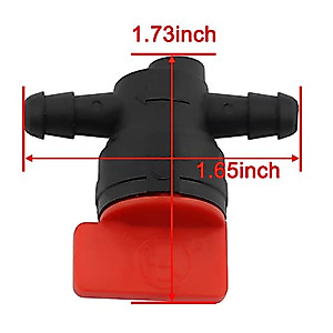 Panari 1/4" Fuel Hose Gas Inline Straight Cutoff Shut Off Valve Clamp for 493960 494768 698183 283207 95162S Oregon 07-406 AM36141 AM107340 Toro 1-603770 54-3150