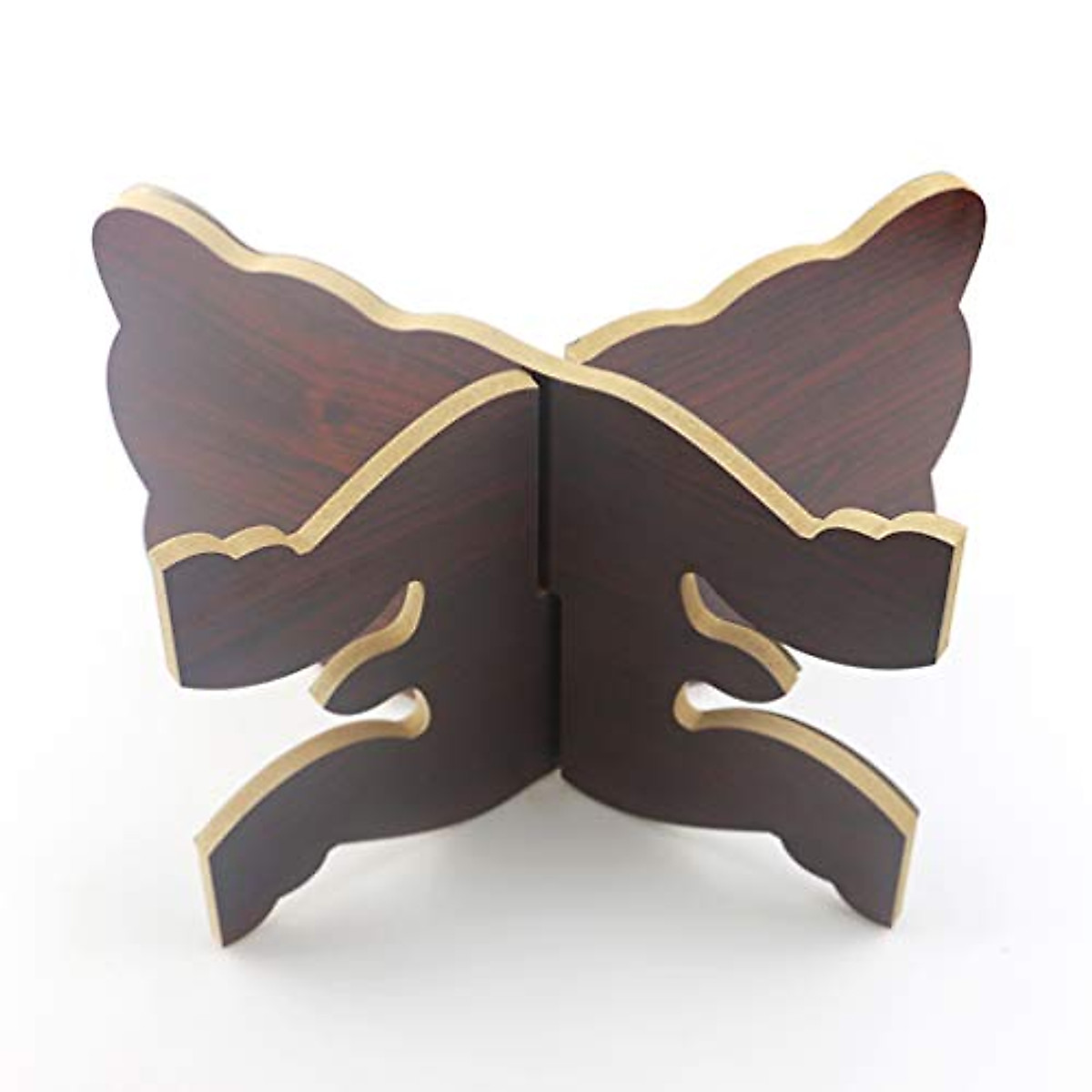 EXCEART Wooden Book Shelf Holy Book Stand Holder Bible Bookshelf Golden